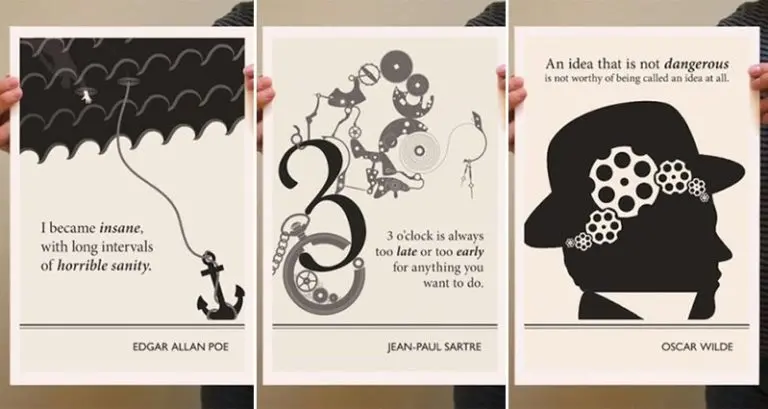 12 Great Quotes By Famous Writers Shown Through Interesting Illustrations