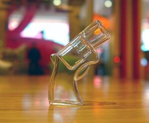 Revolver Gun Shot Glass
