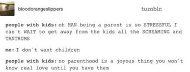 13 Hilarious Tumblr Posts For People Who Don't Want Kids