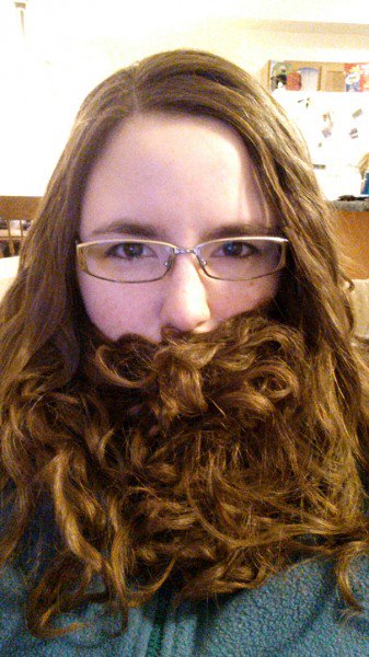15 Women Who Used Their Hair To Make Wonderful Beards That Will Make ...