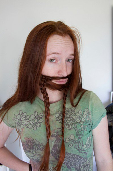 15 Women Who Used Their Hair To Make Wonderful Beards That Will Make ...