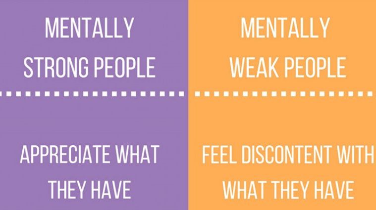 13 Differences Between Mentally Strong And Mentally Weak People