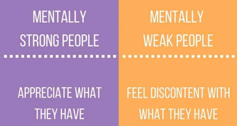 13 Differences Between Mentally Strong And Mentally Weak People