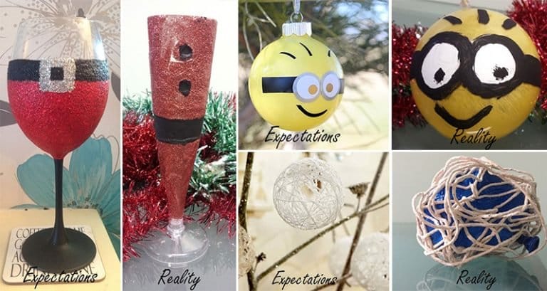 8 Amusing Images Showing Expectations Vs Reality DIY Festive Decorations