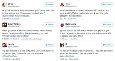 14 Hilarious First-Date Disaster Tweets That Will Leave You Cringing ...