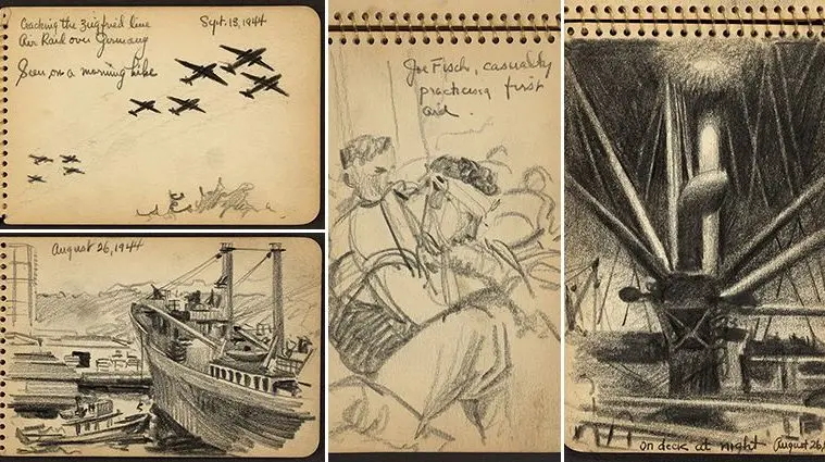 14 Sketches Done By A Soldier Offering An Amazing Insight Into WWII ...