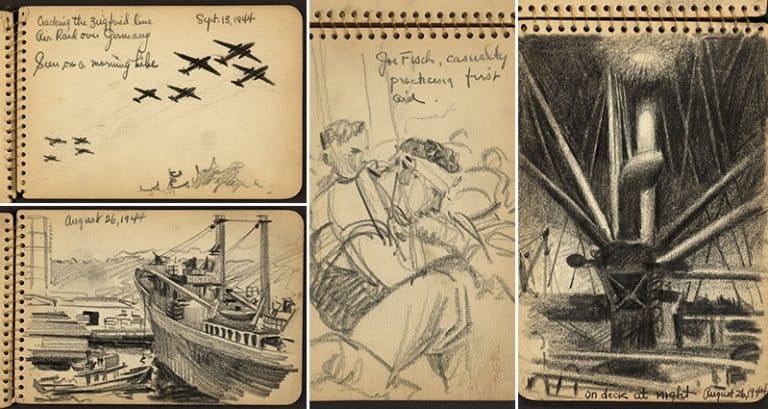 14 Sketches Done By A Soldier Offering An Amazing Insight Into WWII ...