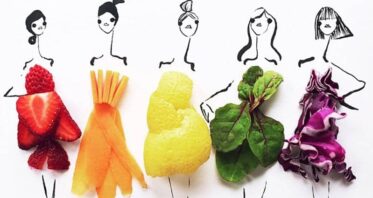 Fashion Illustrator Gretchen Roehrs Uses Food To Complete Her Sketches