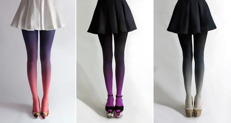 These Hand Dyed Ombre Tights By Tiffany Ju Will Make You Stand Out