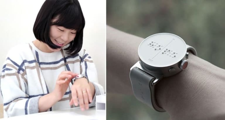 This Amazing Braille Smartwatch Allows Blind People To Feel Messages