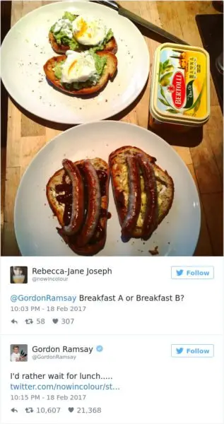 Hilarious Twitter Replies From Gordon Ramsay Slaying People's Food ...
