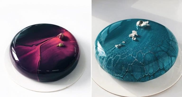 These Mouthwatering Mirror-Glazed Mousse Cakes Will Blow Your Mind