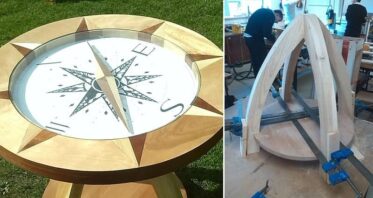 This DIY Compass Table Would Be An Awesome Asset To Any Garden