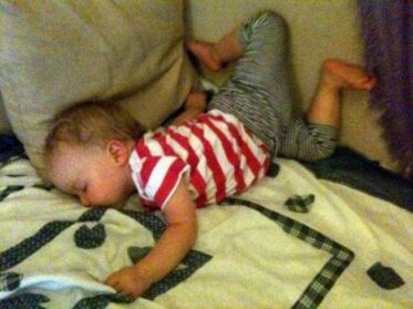 These Adorable Images Prove That Tired Kids Can Sleep Absolutely Anywhere