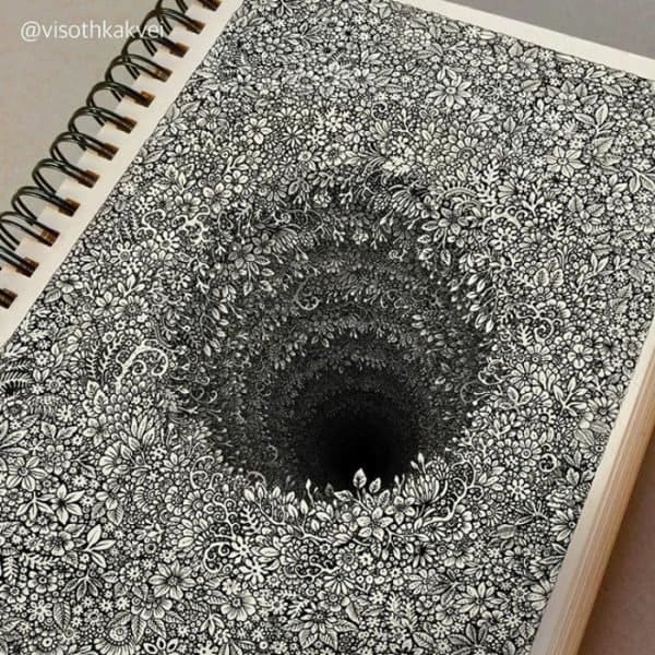 Cambodian Artist VisothKakvei Is Taking Doodling To Another Level