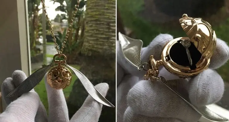 This Golden Snitch Engagement Ring Box Will Blow Your Mind