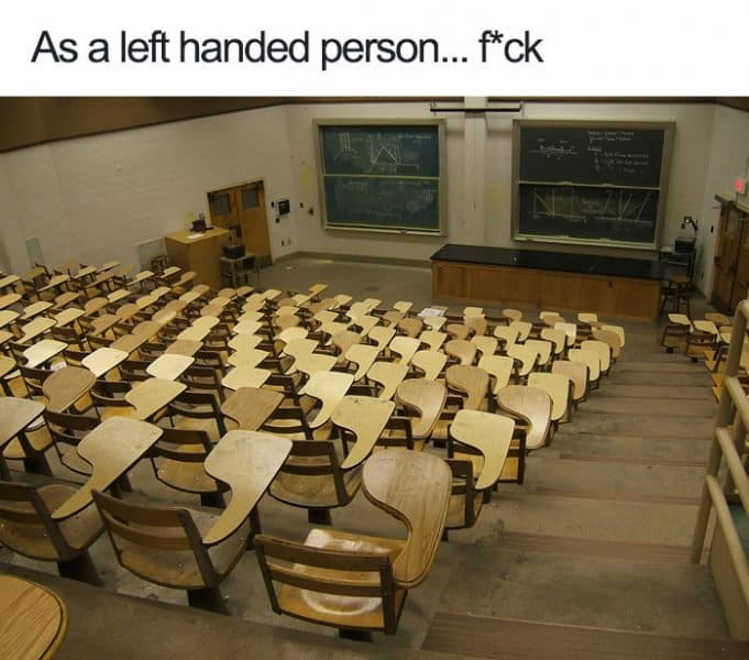 Pictures That Reveal The Struggles That Left Handed People Face