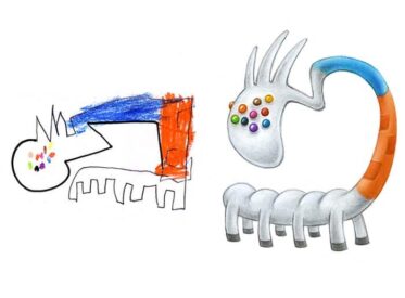 This Artist Transforms Kid's Drawings Into Awesome Monsters