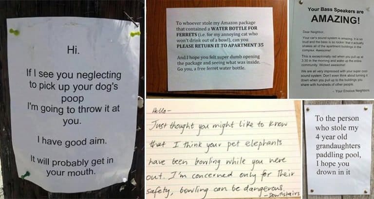 Hilarious Notes Left By Neighbors That Will Make You Giggle - Part 1