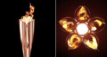 Japan Unveils Cherry Blossom-Inspired Torch for the 2020 Olympics