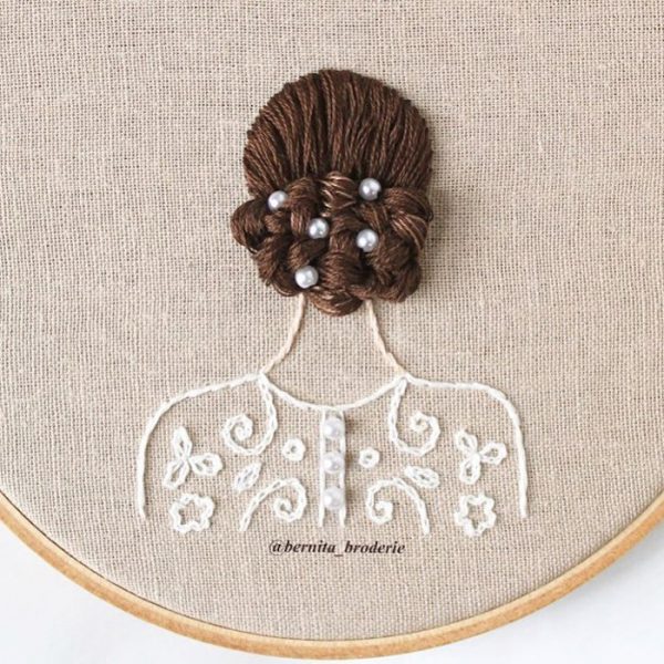 Beautiful 3D Embroidery Uses Thread to Mimic Gorgeous Hair