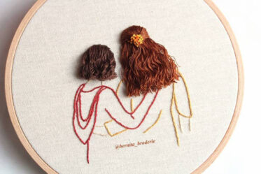 Beautiful 3D Embroidery Uses Thread to Mimic Gorgeous Hair