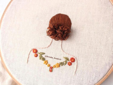 Beautiful 3D Embroidery Uses Thread to Mimic Gorgeous Hair
