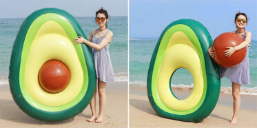 Inflatable Avocado Pool Float Comes With Removable Pit And People Love It