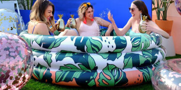 Designer Inflatable Pools That Fit 3 Adults And A Round Of Drinks