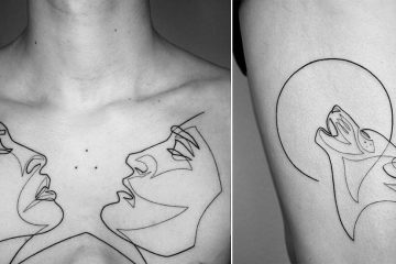 Tattoo Artist Ilya Brezinski Creates Black Ink Tattoo Designs That Flow ...