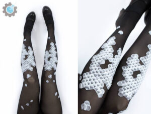 Daniel Struzyna Creates Beautiful Mermaid Tights With Colorful "Scales"