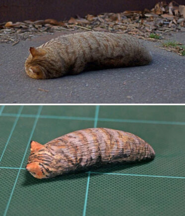 Sculptor Turns Popular Animal Photos Into Funny Meme Sculptures