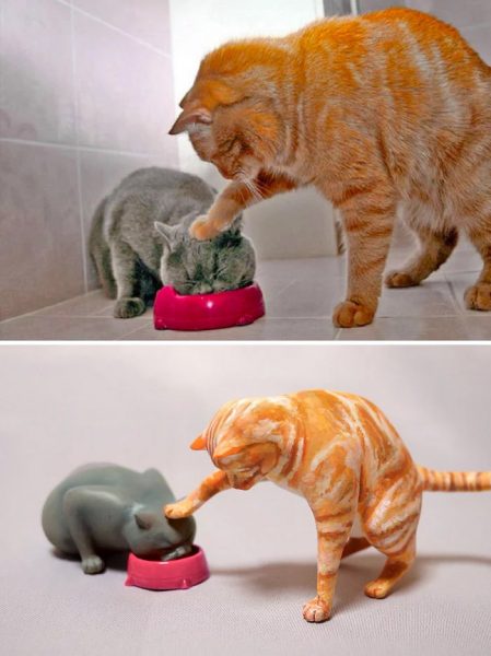 Sculptor Turns Popular Animal Photos Into Funny Meme Sculptures