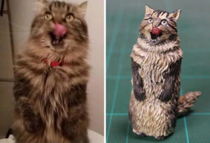 Sculptor Turns Popular Animal Photos Into Funny Meme Sculptures