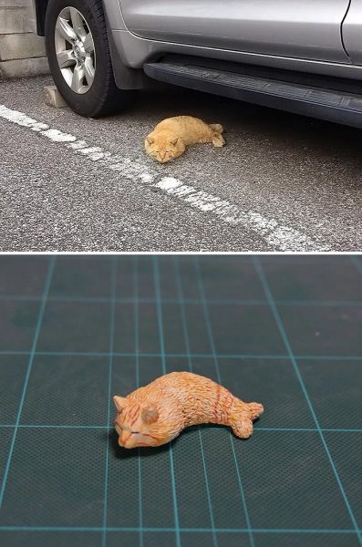 Sculptor Turns Popular Animal Photos Into Funny Meme Sculptures