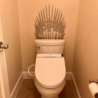 Give Your Toilet The Upgrade It Deserves With A GOT Iron Throne Decal