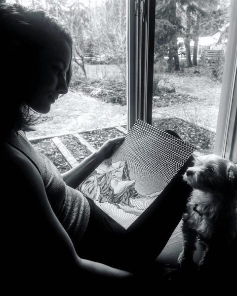 Artist Christa Rijneveld Creates Beautiful Mountainous Landscapes Using ...