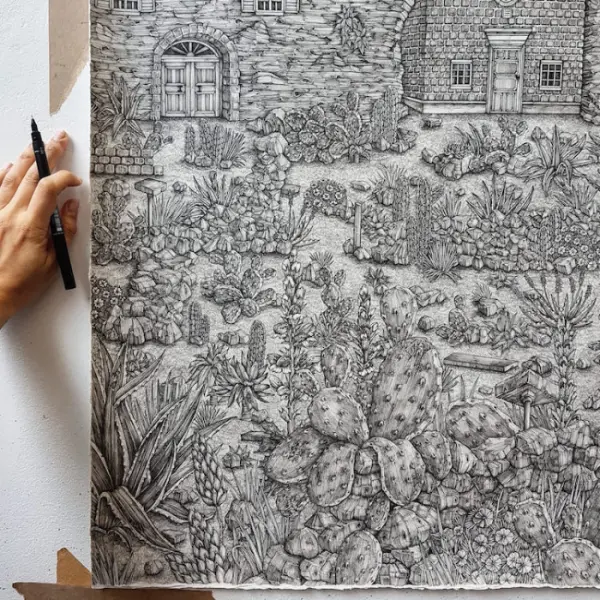 Artist Olivia Kemp Creates Super Detailed Drawings That Combines Real ...