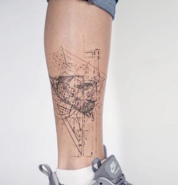 London Based Tattoo Artist Creates Beautiful Abstract Tattoos Inspired ...