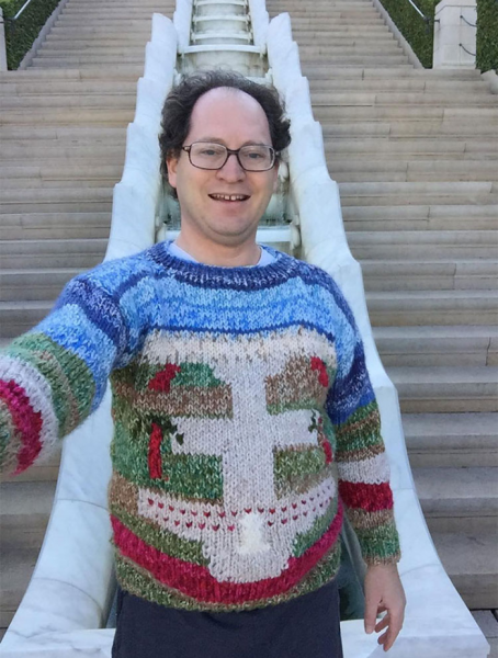 Sam Barsky Knits Himself Sweaters Of Different Places And Then Visits ...