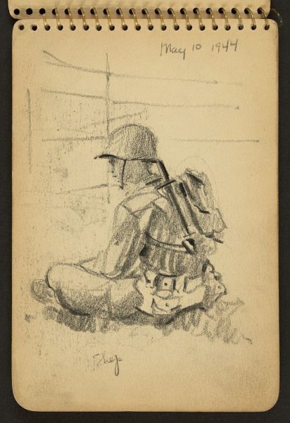 WWII Soldier Victor Lundy's Sketchbooks Show A Visual Diary Of His ...