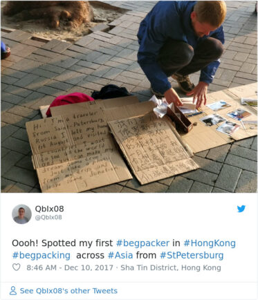 Western 'Begpackers' In Asia Are Asking Locals To Fund Their Travels ...