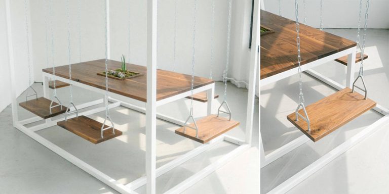 Upgrade Your Home With A Stylish Modern 6-Person Swing Table