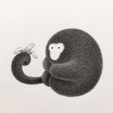 Artist Kamwei Fong Re-imagines Fluffy Black Cats As Adorable Balls Of ...