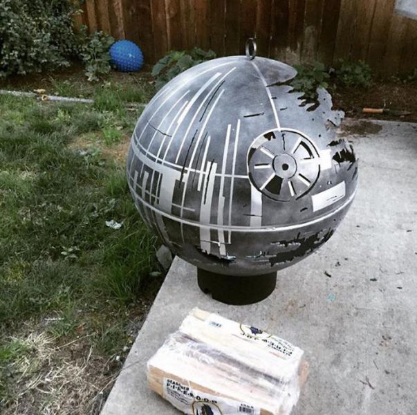 The Force Is Strong With These Star Wars Inspired Death Star Fire Pits