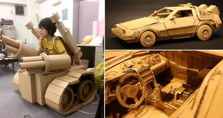 Japanese Artist Monami Ohno Turns Old Cardboard Boxes Into Amazing ...