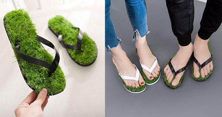 Grass Flip Flops Allow You The Comfort Of Nature While Protecting Your ...