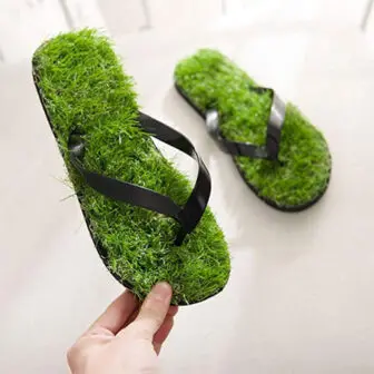 Grass Flip Flops Allow You The Comfort Of Nature While Protecting Your ...