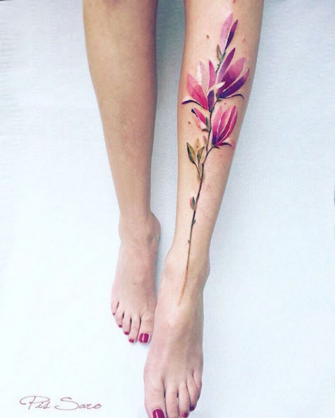 13 Tattoo Artists Share Some Of The Beautiful Flower Tattoos They Have Done