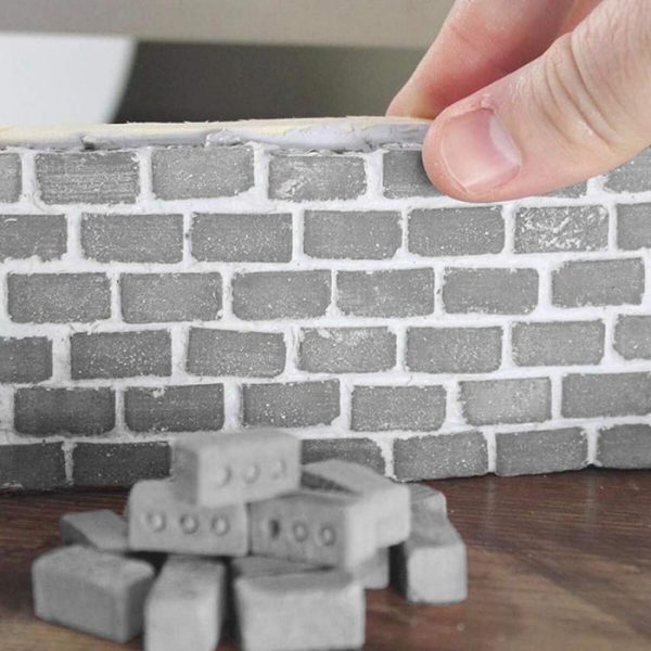 Miniature Cement Bricks And Mortar Allow You To Build Yourself A Mini Wall
